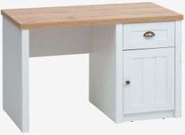 Bàn làm việc | MARKSKEL | gỗ công nghiệp | màu sồi/trắng | R60xD120xC75cm